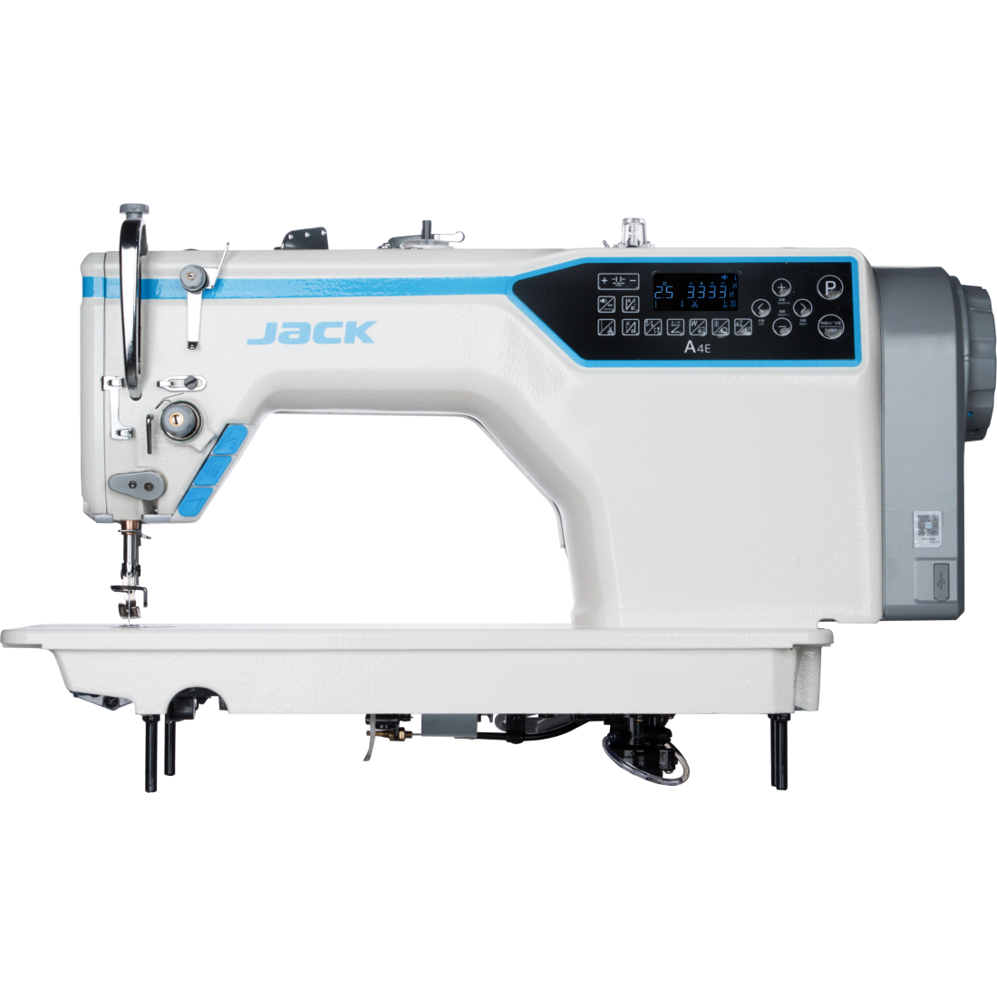 Промышленная швейная машина Jack JK-A4E-Q одноигольная стачивающая, с декоративными строчками